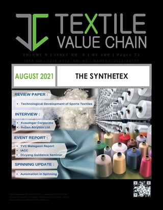 Textile Value Chain- August 2021 | PDF
