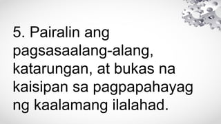 Pakikipag dabate mga hakbang sa pagtatalo | PPTX