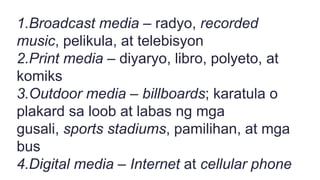 mass media | PPTX