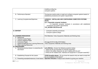 Full lesson plan use in first in the senior high school department | DOCX