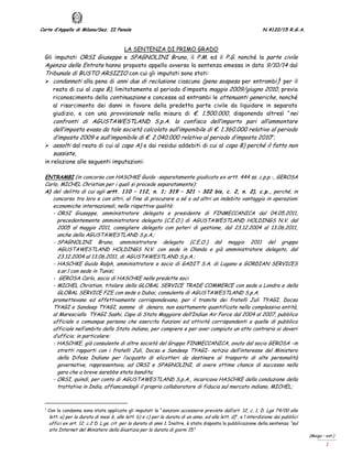 Augusta westland italian court order | PDF