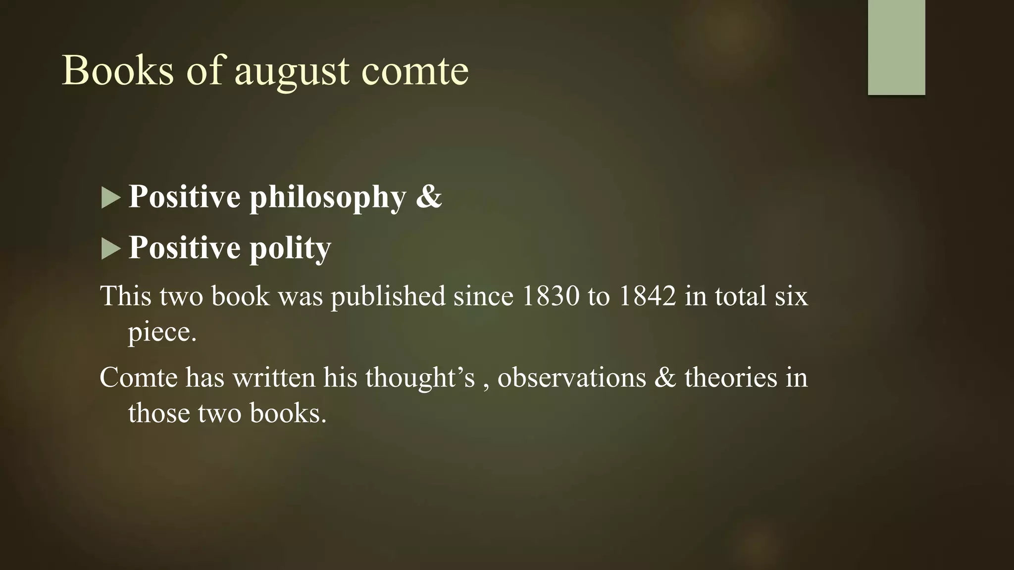 August comte | PPTX