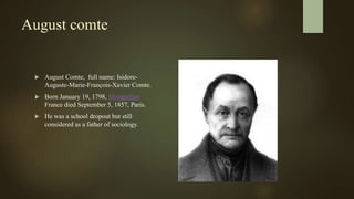 August comte | PPTX