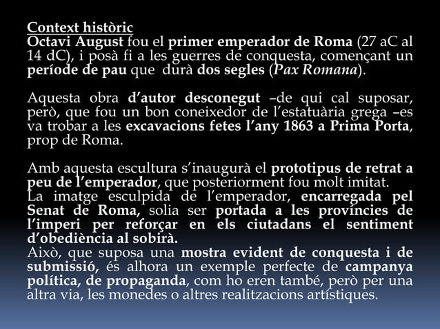 August de Prima Porta | PPTX