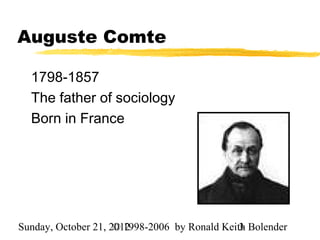 Auguste comte | PPT