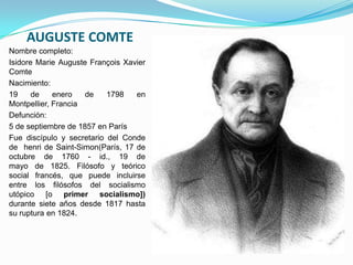 Auguste comte | PPTX