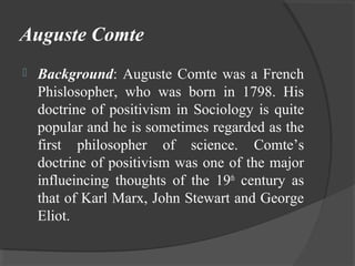 Auguste comte | PPT | Christianity | Religion & Spirituality