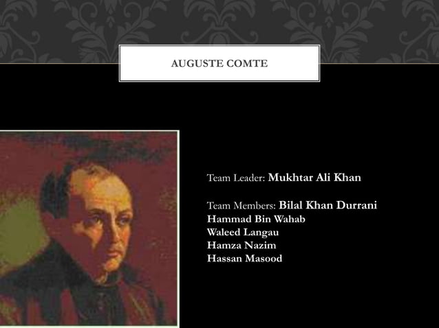 Auguste comte | PPT