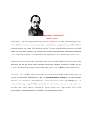 Auguste comte | PDF