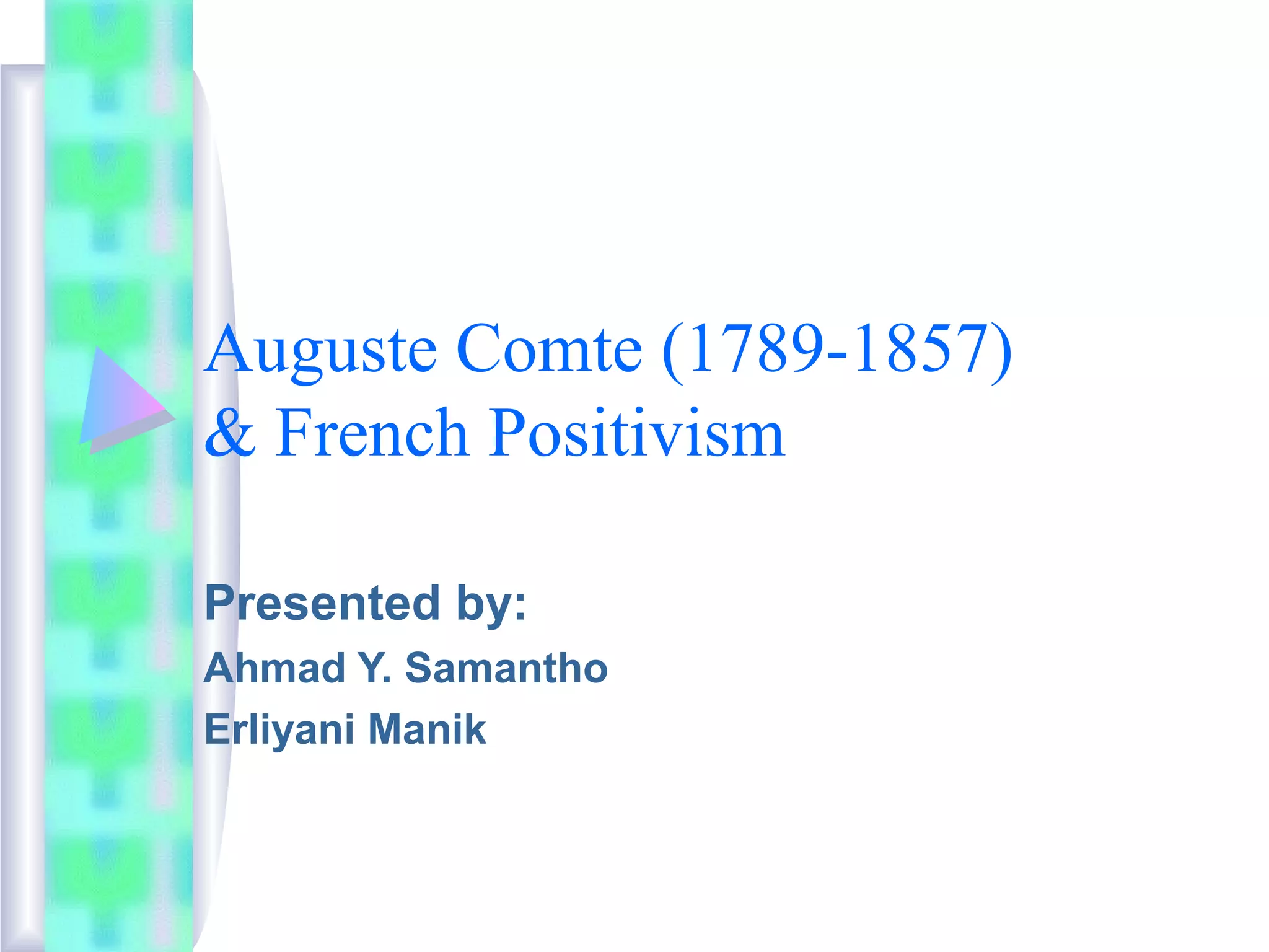 Auguste+comte+(1789 1857) (1) | PPT