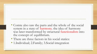 Auguste comte and positivism sociology | PPTX