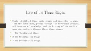 Auguste comte and positivism sociology | PPTX