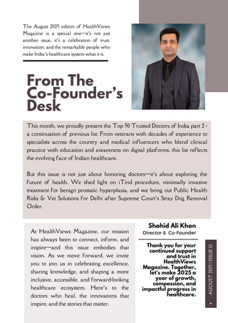 Top 50 Doctors of India HealthViews Magazine August 2025.pdf