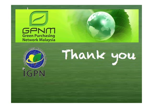 Overview of green purchasing in Malaysia - Augustine Koh | PDF