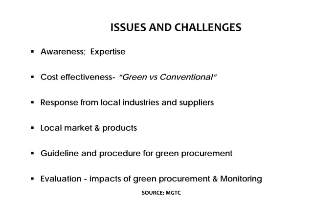 Overview of green purchasing in Malaysia - Augustine Koh | PDF