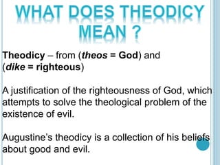 Augustine's Theodicy | PPTX