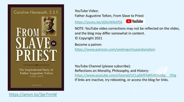 Father Augustine Tolton, From Slave to Catholic Priest | PPT