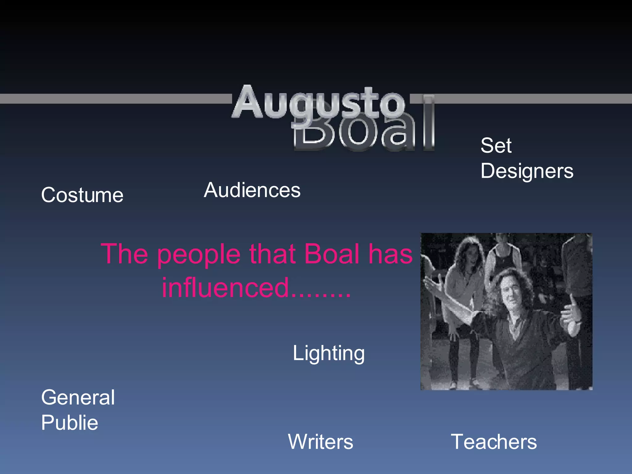 AUGUSTO BOAL - RESOURCE PACK | PPT | Theater | Fine Art