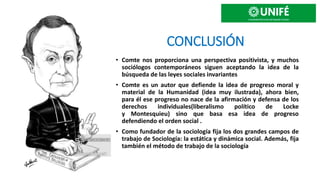 AUGUSTO COMTE | PPTX