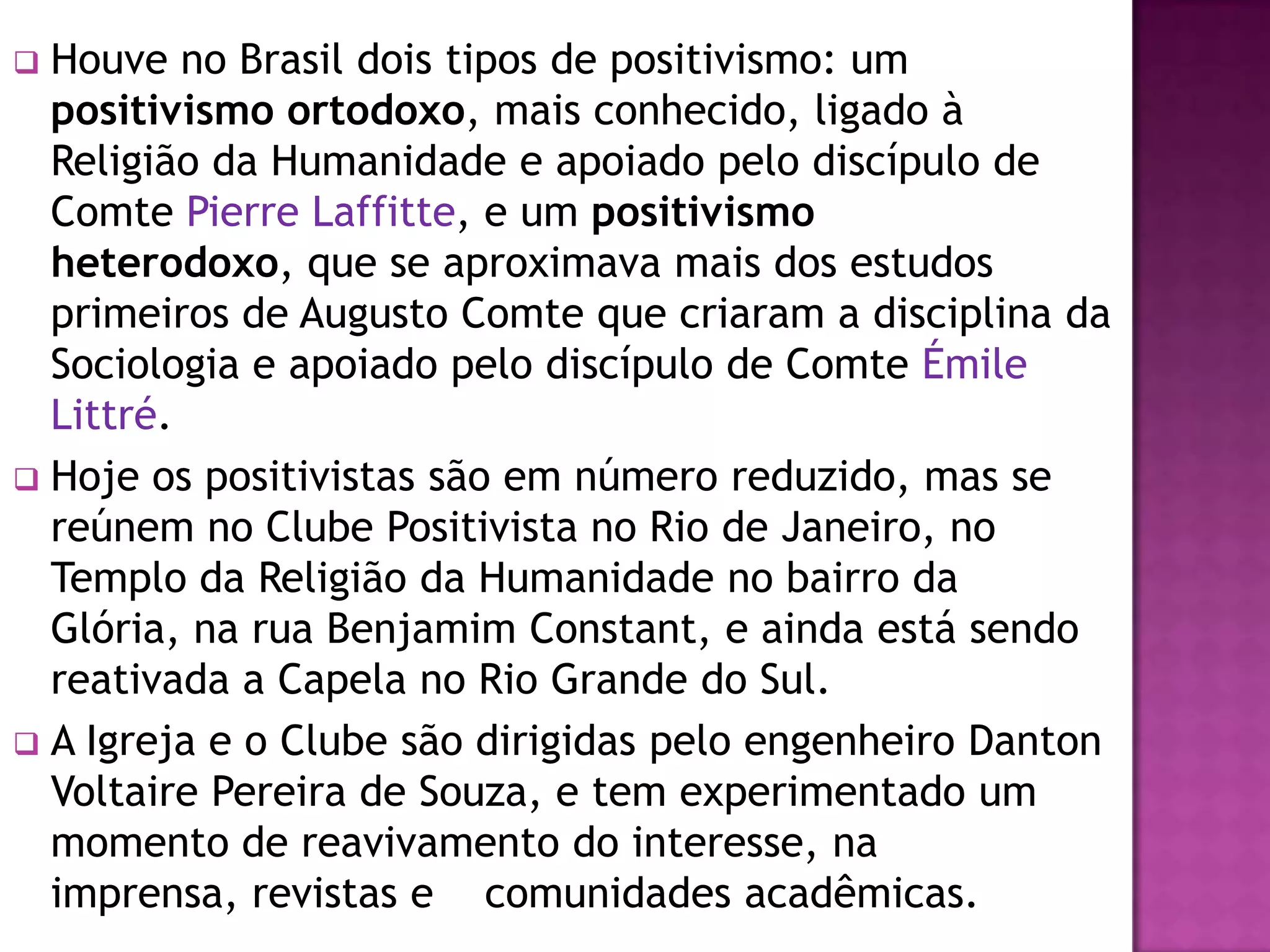 Augusto comte e o positivismo | PPSX