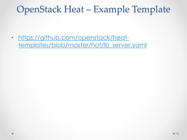 OpenStack Orchestration with Heat | PPTX