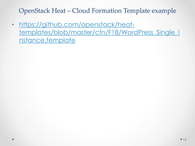 OpenStack Orchestration with Heat | PPTX