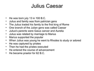 Augustus | PPT | Genealogy and Ancestry | Hobbies & Interests