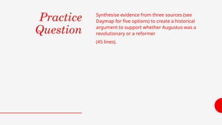 Augustus and the People - Roman Empire Ancient History | PPTX