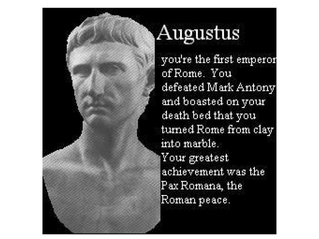 Augustus Caesar at ang PAX ROMANA | PPT
