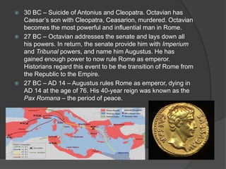 Augustus - Rise To Power | PPTX