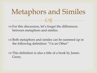 How Metaphors Shape Our Thinking and Writing | PPTX