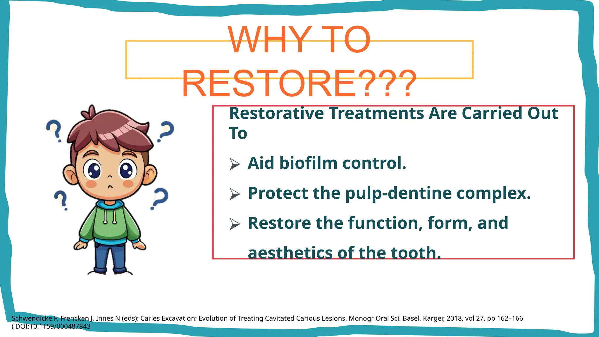 MODIFICATION IN CAVITY PREPARATION FOR VARIOUS RESTORATIVE MATERIALS IN ...