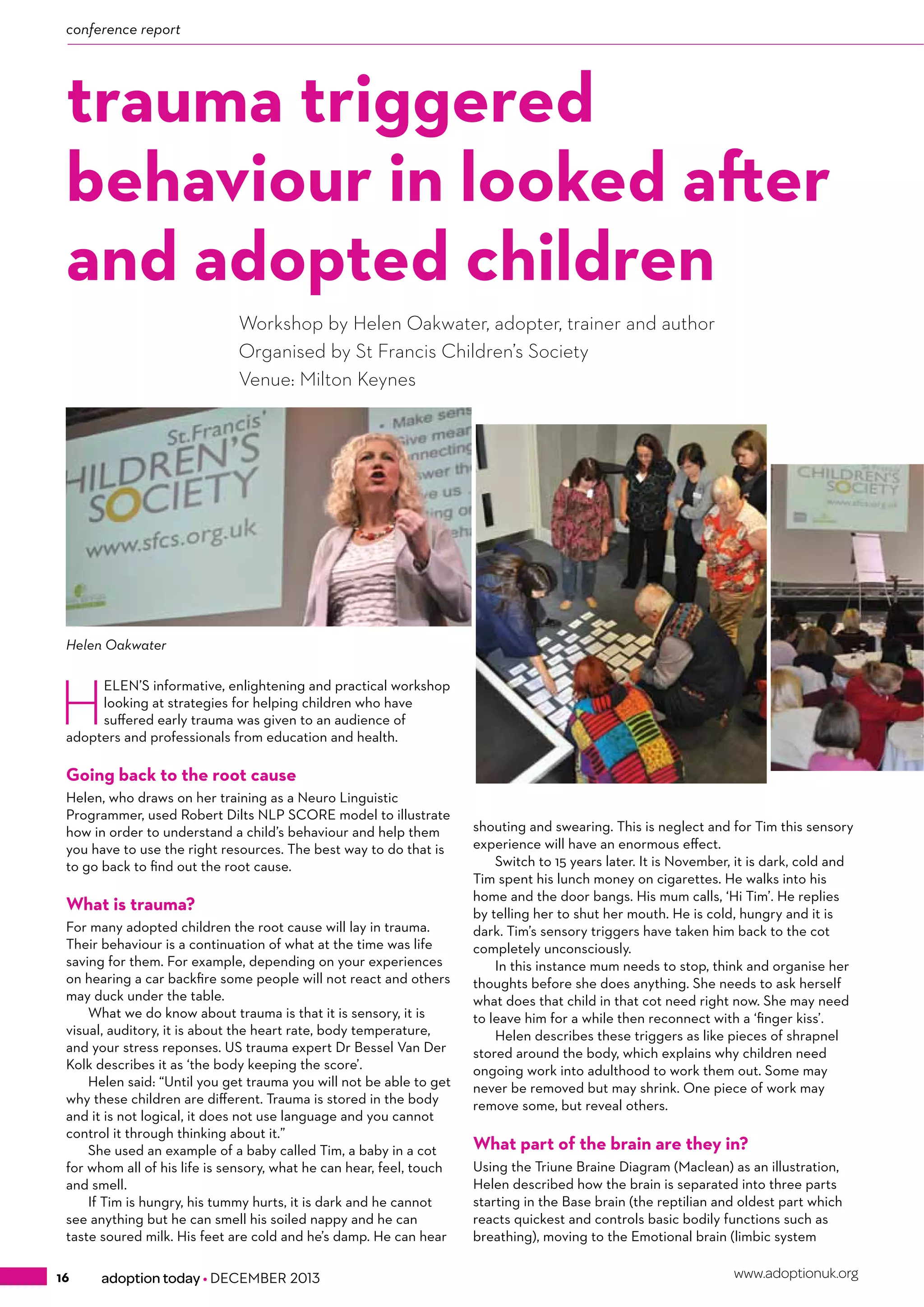 Trauma Triggered Behaviour Article | PDF