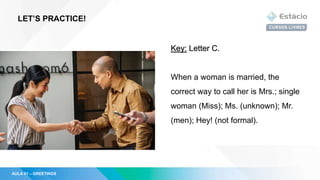 Informal and formal greetins in english for A1 | PPTX