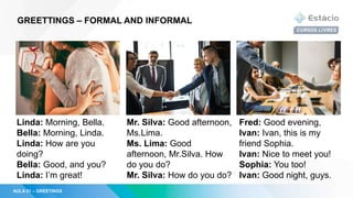 Informal and formal greetins in english for A1 | PPTX