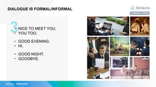Informal and formal greetins in english for A1 | PPTX