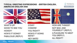 Informal and formal greetins in english for A1 | PPTX