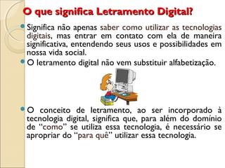 Letramento digital | PPT