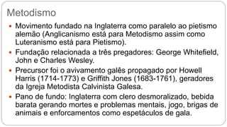 História da Igreja II: Aula 9: Movimentos Espiritualistas | PPTX