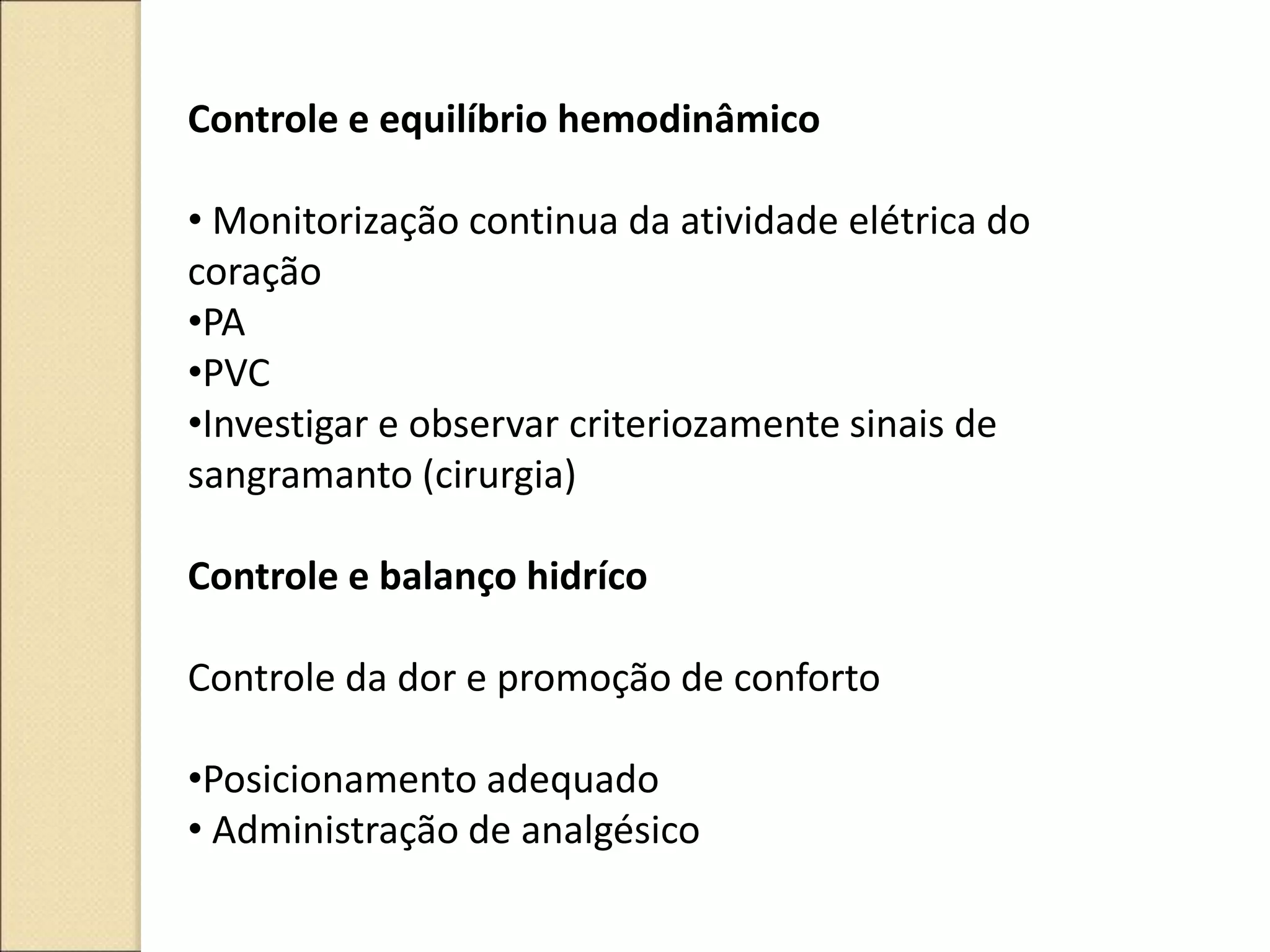 enfermagem perioperatório, periodos operatórios | PPT