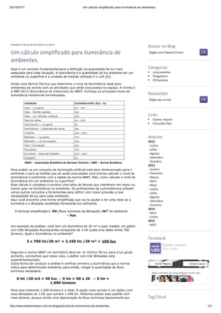 Aula doc-calculo lumens-r00 | PDF
