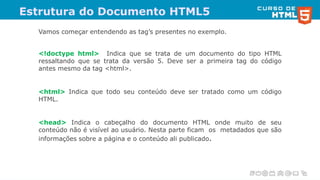 Curso de HTML5 - Aula 01 | PDF