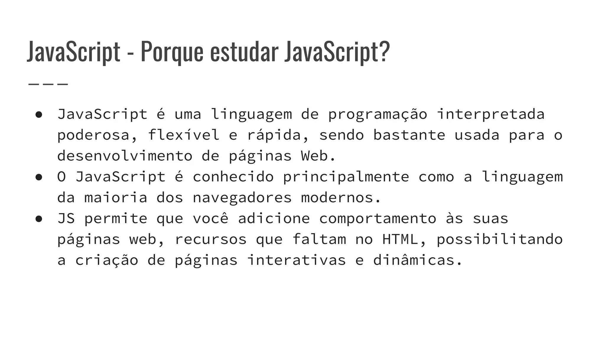 Aula 01 Javascript Introdução Ppt