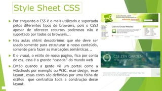 Aula 01 introdução css | PPTX
