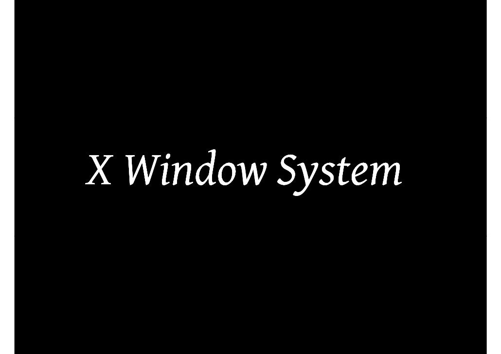 Linux: X Window System e Gerenciadores de janelas