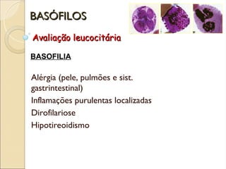 AULA 02 - O HEMOGRAMA Aula sobre Hemograma | PPT