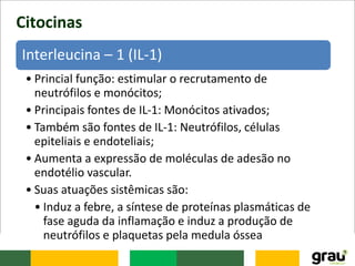 AULA 02 e 03 - IMUNIDADE INATA CÉLULAS, RECEPTORES E CITOCINAS.pptx