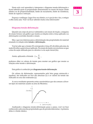 Aula 03 ensaio de tração - propriedades mecânicas avaliada | PDF