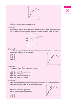 Aula 03 ensaio de tração - propriedades mecânicas avaliada | PDF