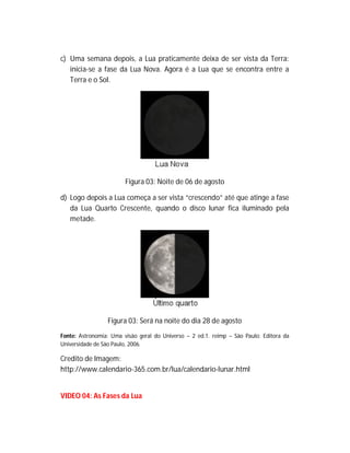 Aula 03 as fases da lua | PDF